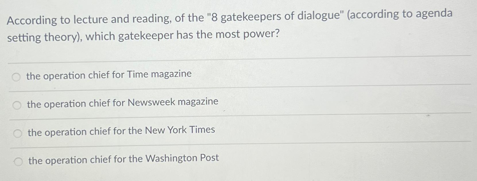 Solved According to lecture and reading, of the "8 | Chegg.com