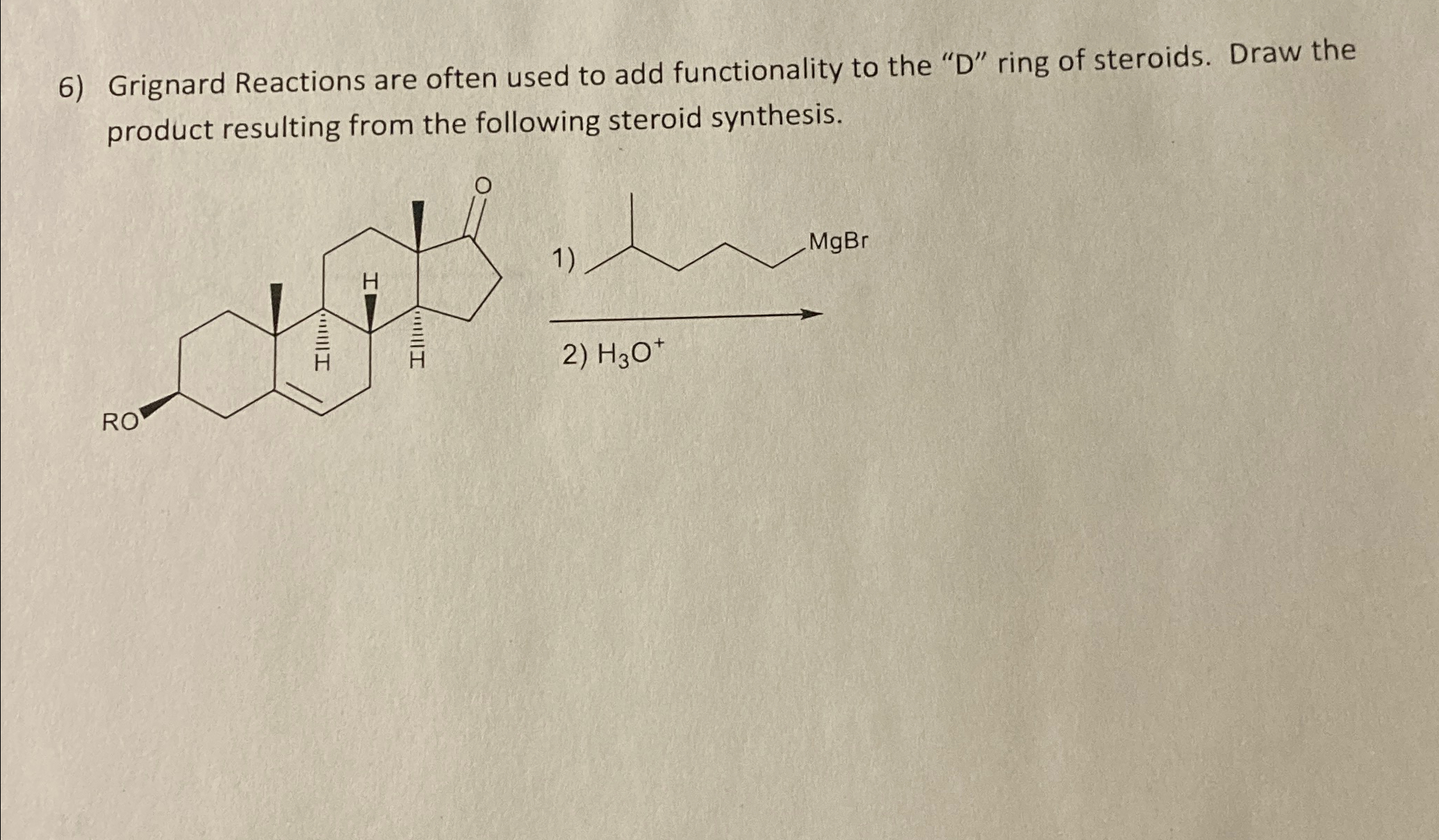 Solved Grignard Reactions are often used to add | Chegg.com