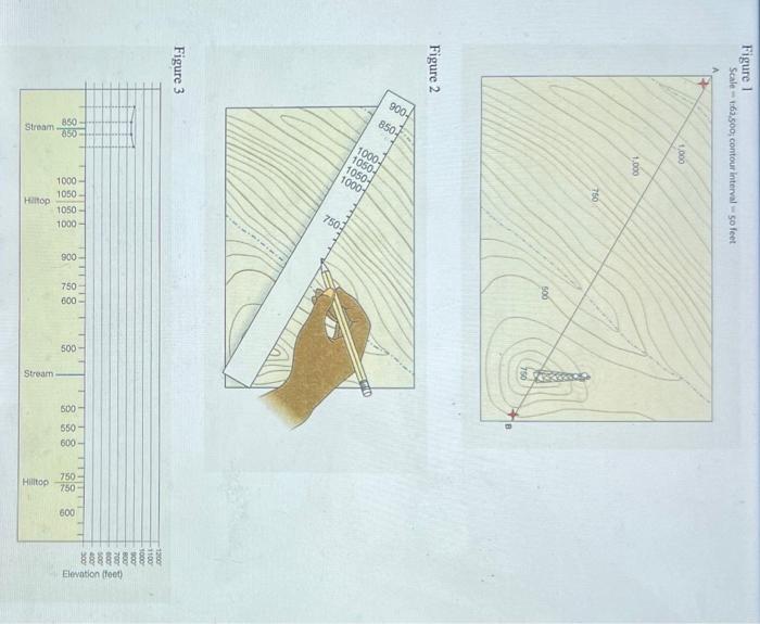 Solved Constructing a Topographic Profile A ruler will be | Chegg.com
