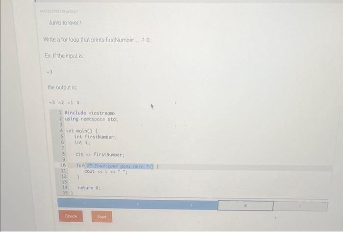 Solved Jump To Leveli 1 Write A For Loop That Prints