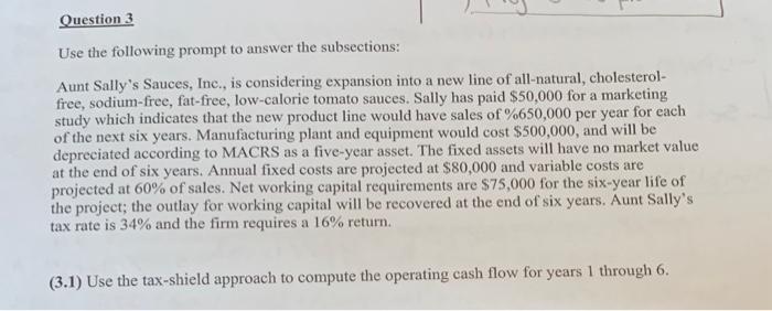 Solved Use the following prompt to answer the subsections: | Chegg.com