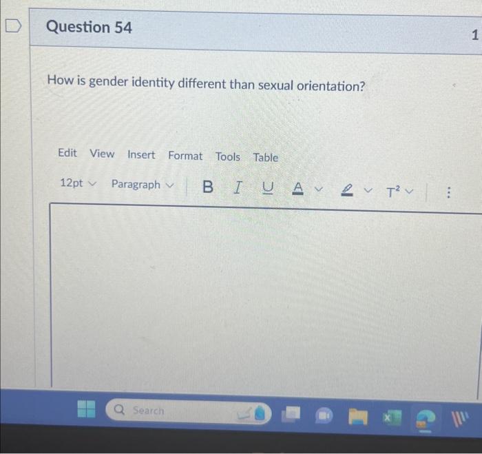 Solved Question 54 How is gender identity different than | Chegg.com