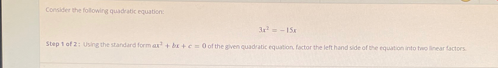 Solved Consider the following quadratic | Chegg.com