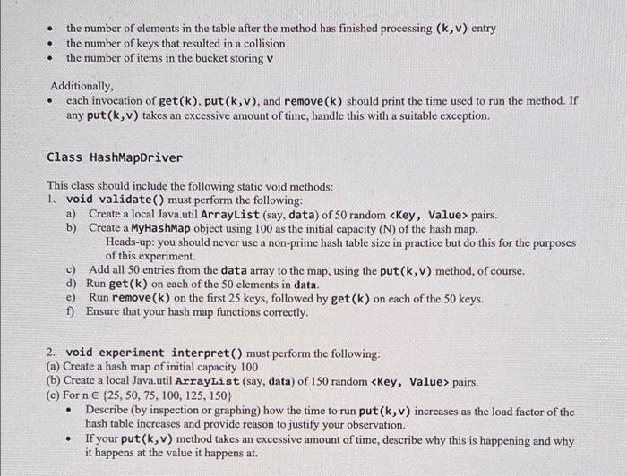 Solved in java implement a hash table that handles collisons | Chegg.com