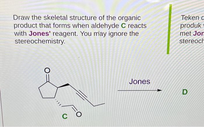 Solved Draw the skeletal structure of the organic product | Chegg.com