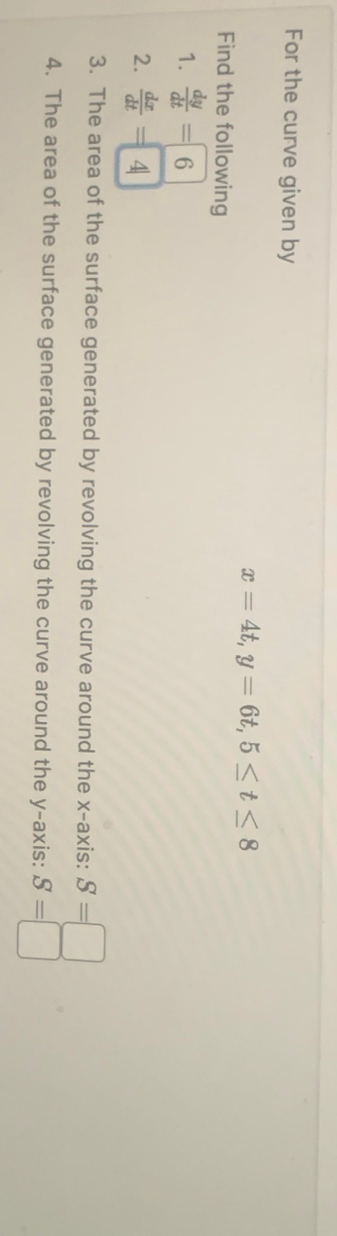 Solved For the curve given by\\nFind the | Chegg.com