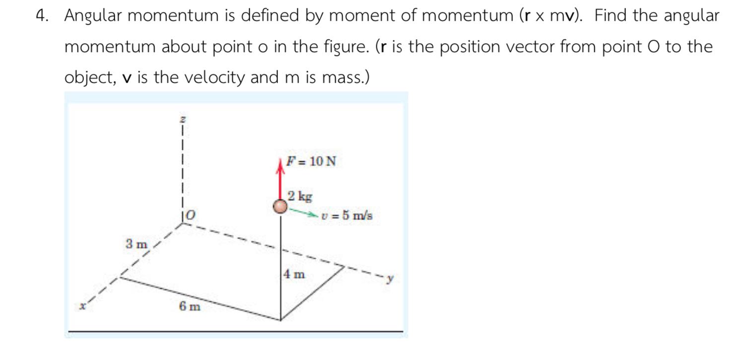 Angular momentum is defined by moment of momentum | Chegg.com
