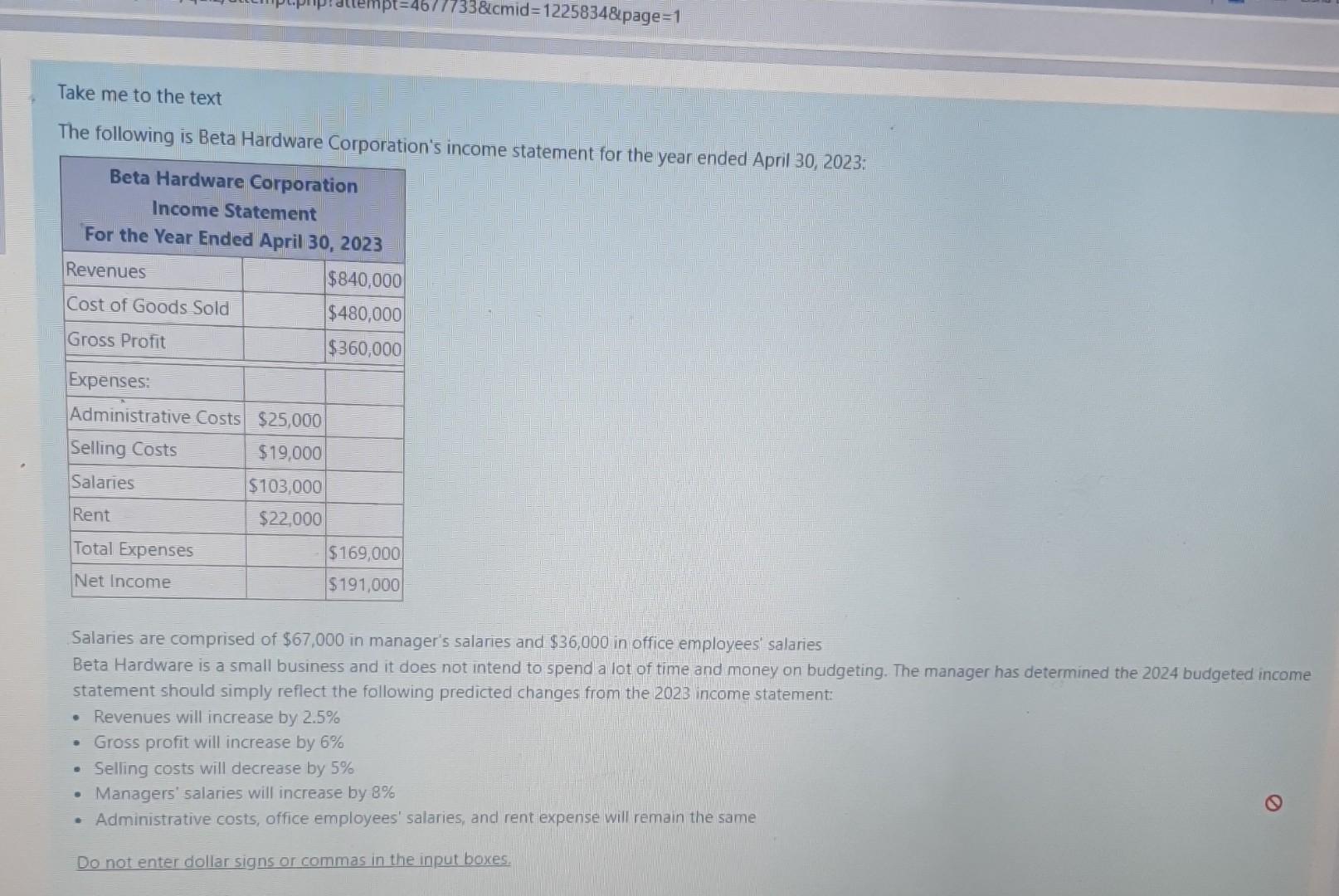 Solved Take me to the text The following is Beta Hardware | Chegg.com