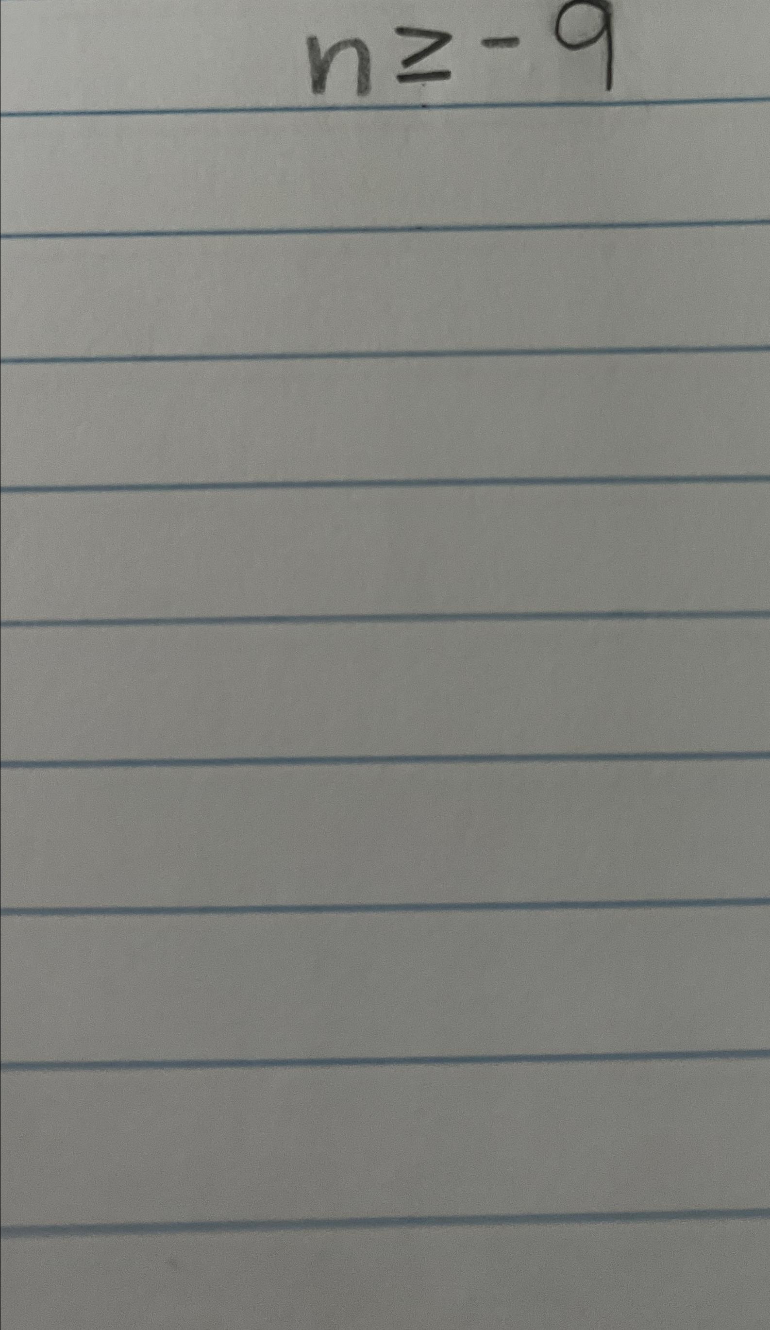 Solved n≥-9 | Chegg.com