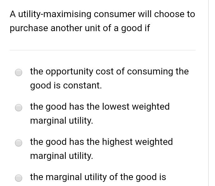 Solved The relationship between total utility and marginal | Chegg.com