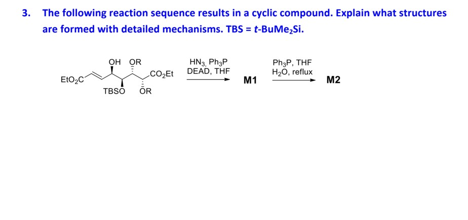 Solved 3. The following reaction sequence results in a | Chegg.com