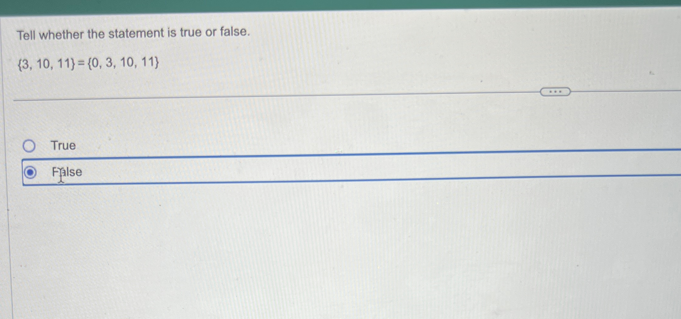 Solved Tell whether the statement is true or | Chegg.com