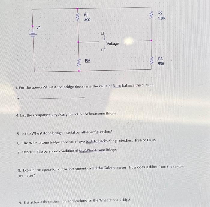 Solved 1. Determine the value of Rx in the balanced bridge | Chegg.com