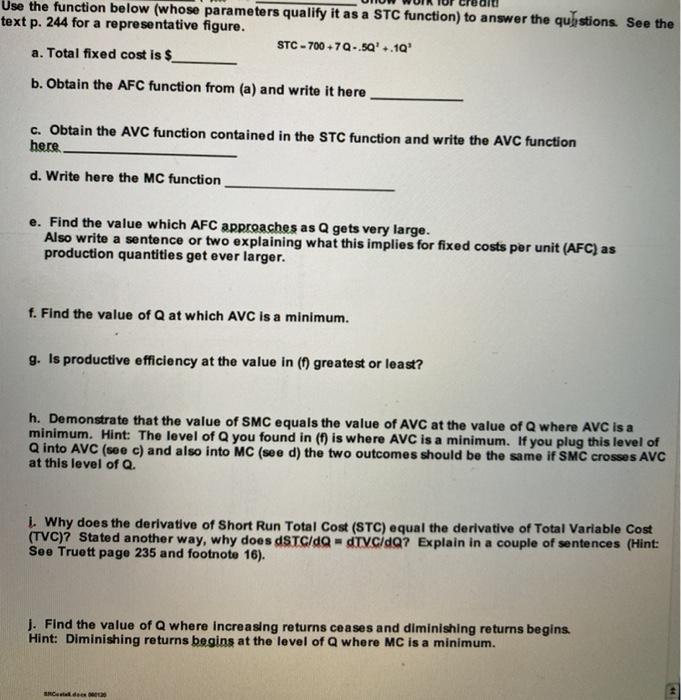 Solved Use the function below (whose parameters qualify it | Chegg.com