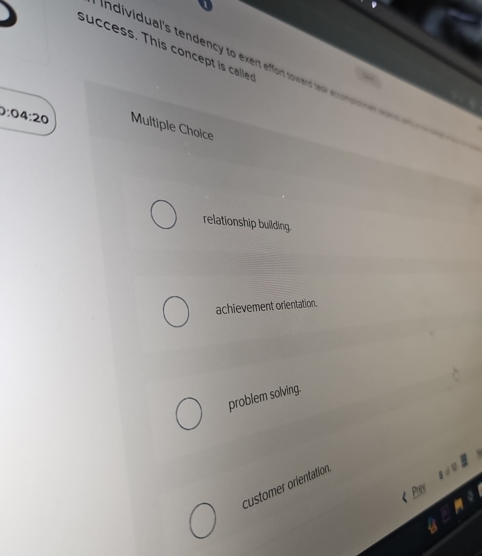 Solved relationship building.achievement orientation.problem | Chegg.com