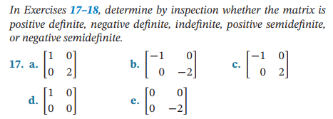 Solved In Exercises 17-18, ﻿determine by inspection whether | Chegg.com