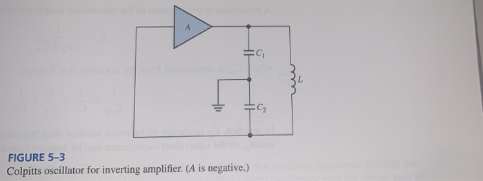 Solved A Colpitts oscillator of the form shown in Figure 5–3 | Chegg.com