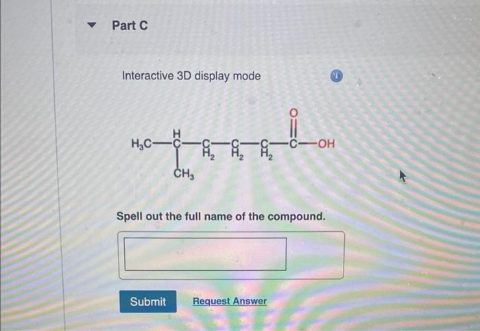 Solved Interactive 3D display mode Spell out the full name | Chegg.com