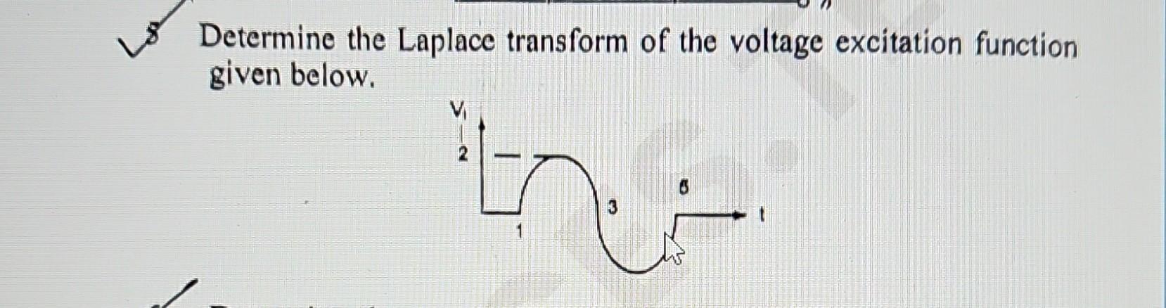 Solved Determine the Laplace transform of the voltage | Chegg.com