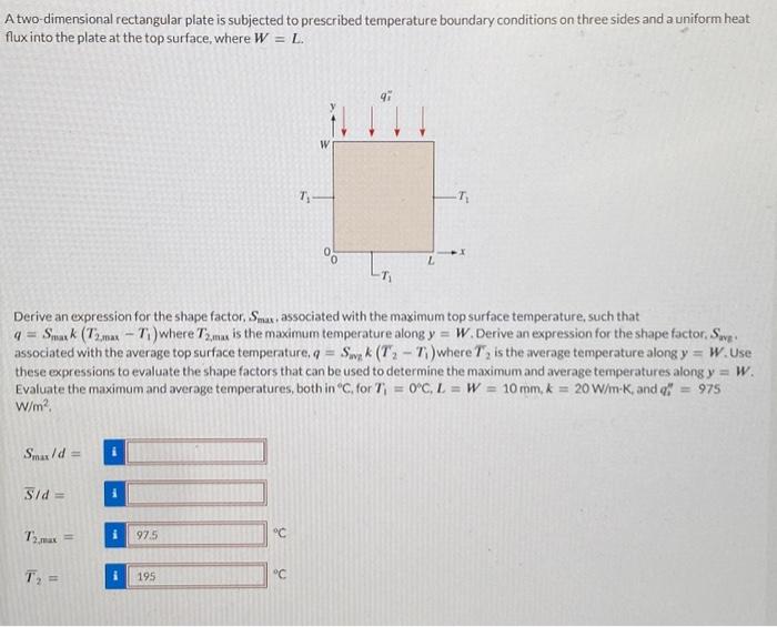 Solved A two-dimensional rectangular plate is subjected to | Chegg.com