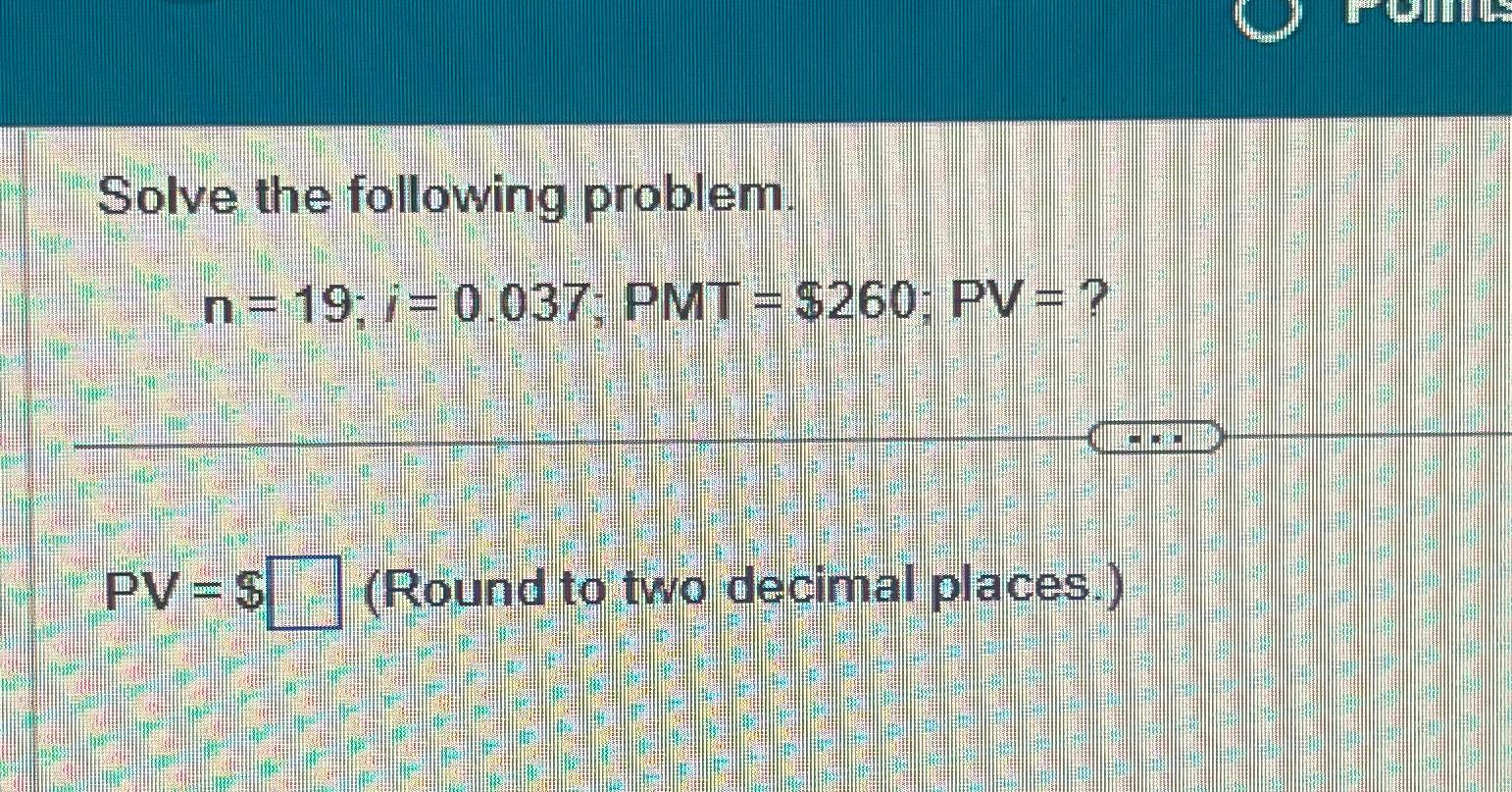 Solved Solve the following | Chegg.com
