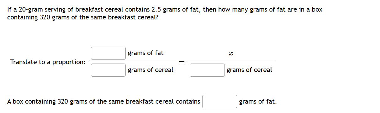 Solved If a 20 -gram serving of breakfast cereal contains | Chegg.com