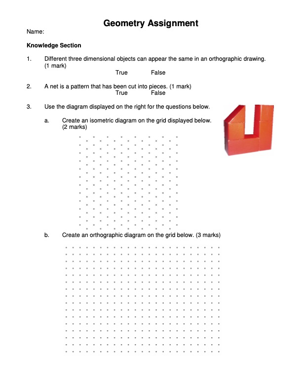 Solved Geometry AssignmentName:Knowledge SectionDifferent | Chegg.com
