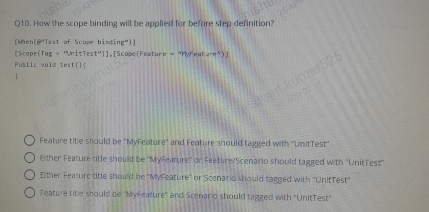 Solved Q10. How the scope binding will be applied for | Chegg.com Solved Q10. How the scope binding will be applied for | Chegg.com
