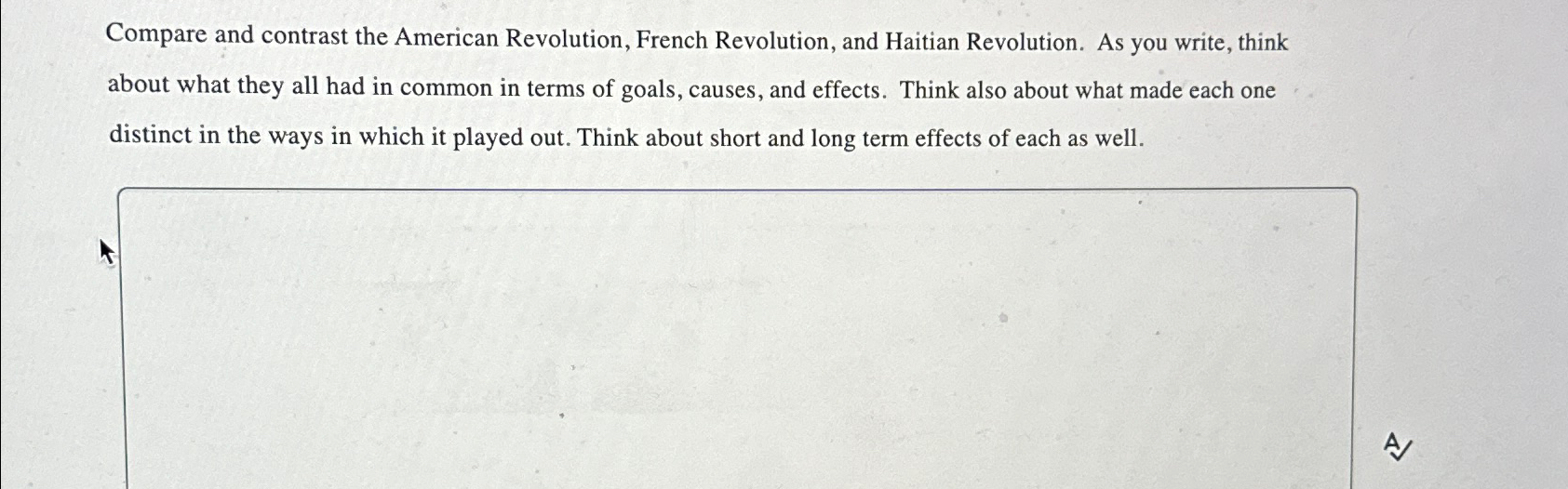 Solved Compare and contrast the American Revolution, French | Chegg.com