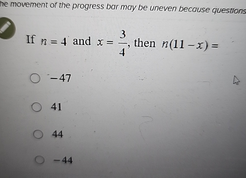 Solved e movement of the progress bar may be uneven because | Chegg.com