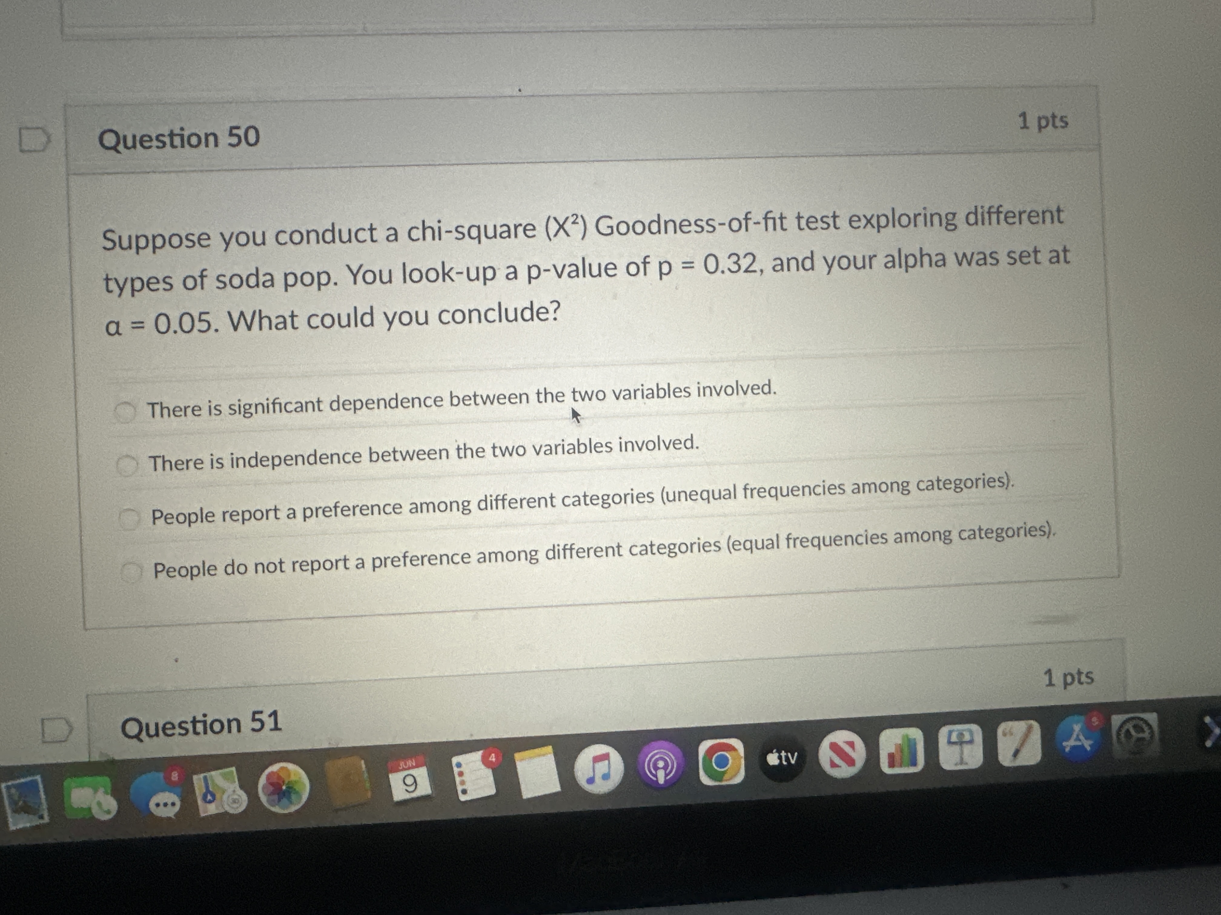 Solved Question 50Suppose you conduct a chi-square ( \( | Chegg.com