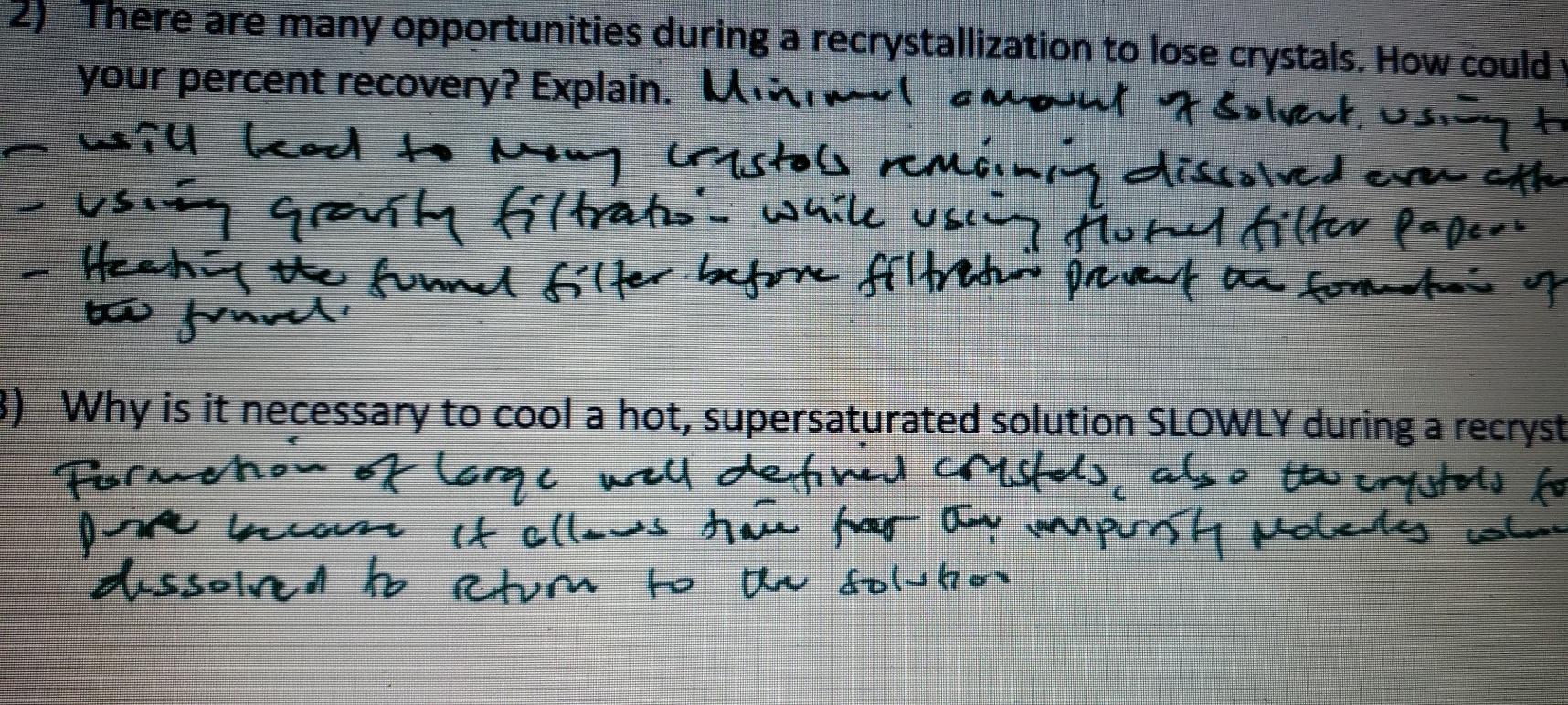 Solved RECRYSTALLIZATION-Part B Part B of the | Chegg.com