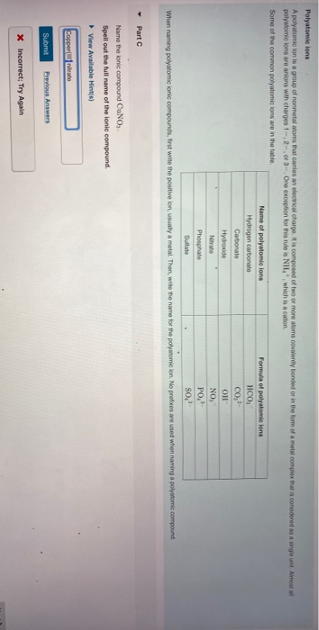 Solved Metals with variable charge Ionic compounds with | Chegg.com