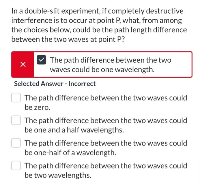 Solved In a double-slit experiment, if completely | Chegg.com