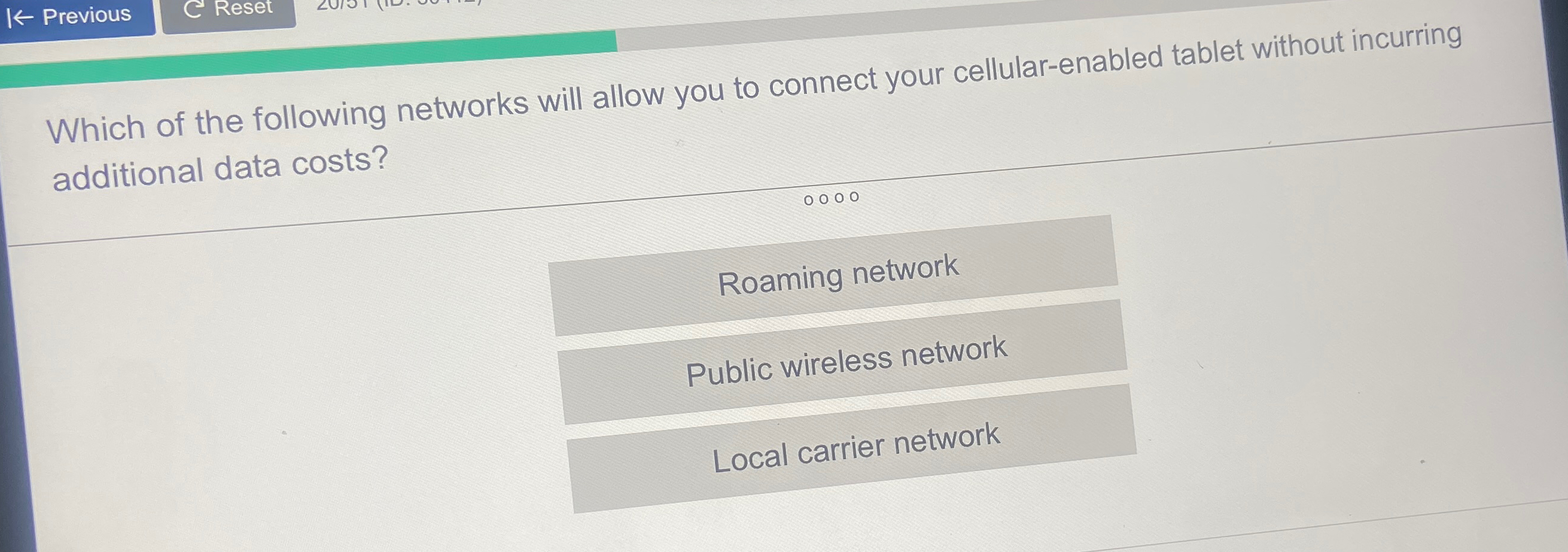 Solved Which of the following networks will allow you to | Chegg.com