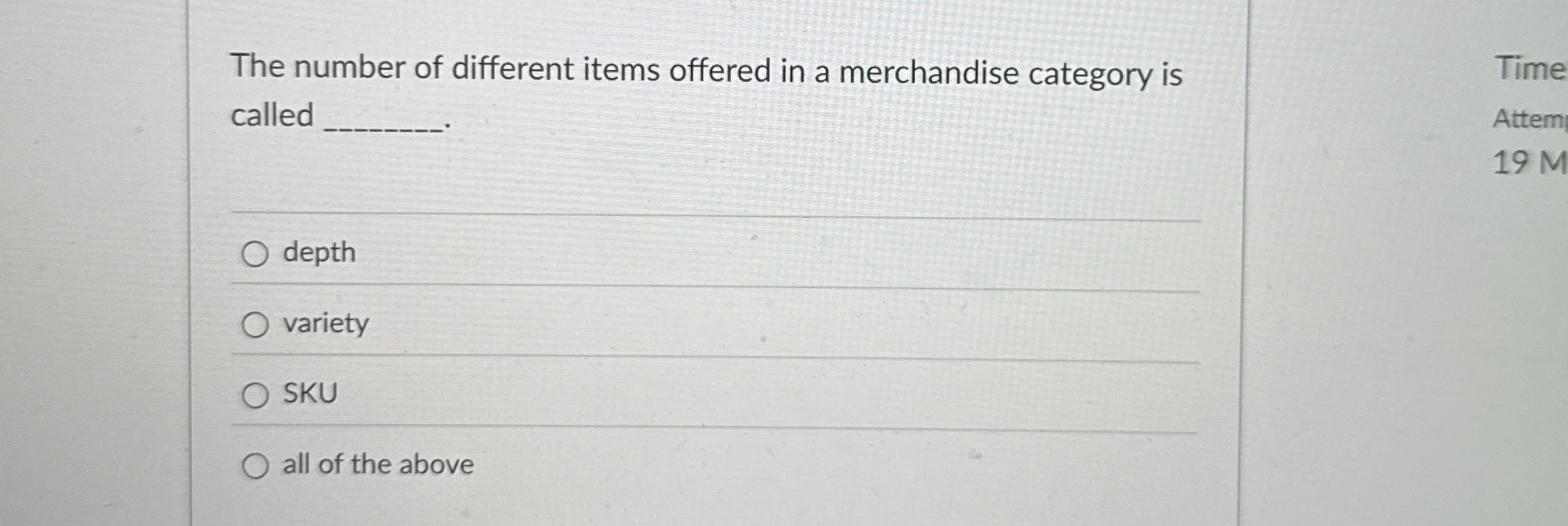 Solved The number of different items offered in a | Chegg.com