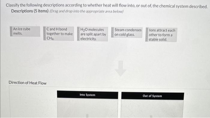 Solved Classify each of the following processes according to | Chegg.com