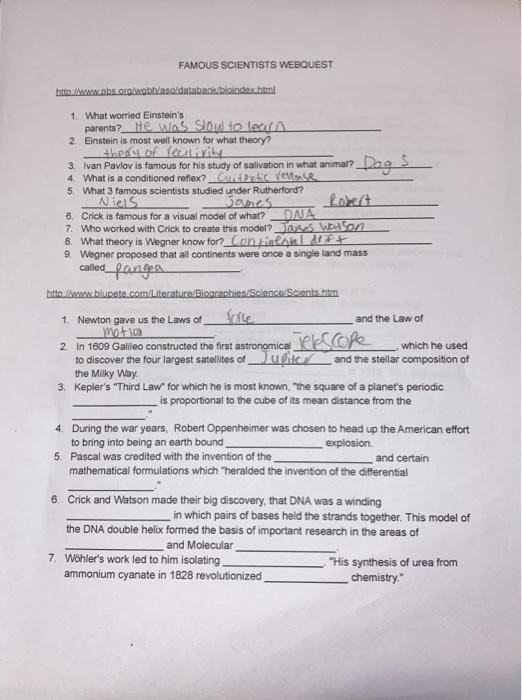 Solved FAMOUS SCIENTISTS WEBQUEST htto://www.nhs.org | Chegg.com