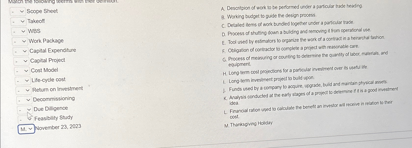 Solved Scope SheetTakeoffWBSWork PackageCapital | Chegg.com