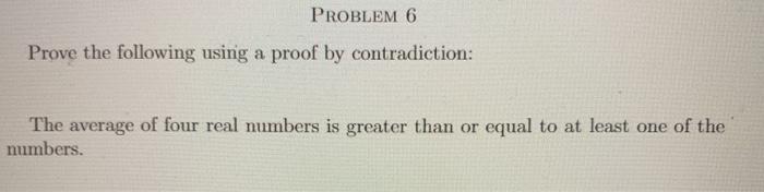 Solved PROBLEM 6 Prove the following using a proof by | Chegg.com