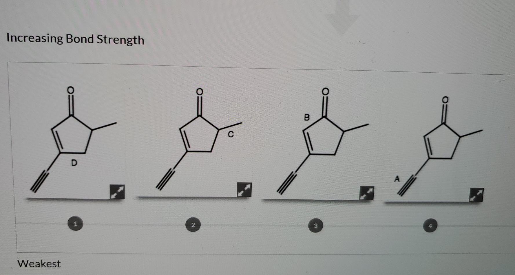 Solved Rank the following C-C sigma bonds (A, B, C, and D) | Chegg.com