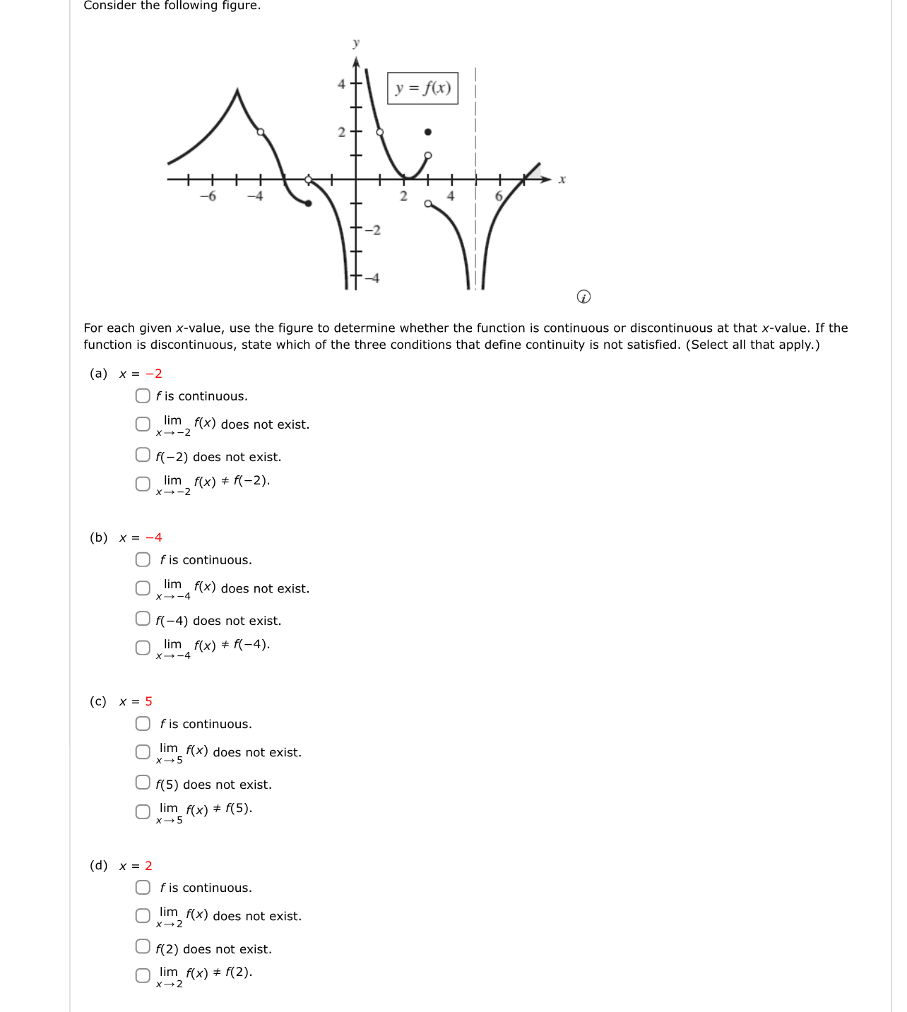 Solved Consider the following figure.For each given x-value, | Chegg.com