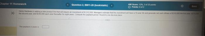 Solved hepter 11 Homework Hew Score: Q. Peinta: 0 of 2 | Chegg.com