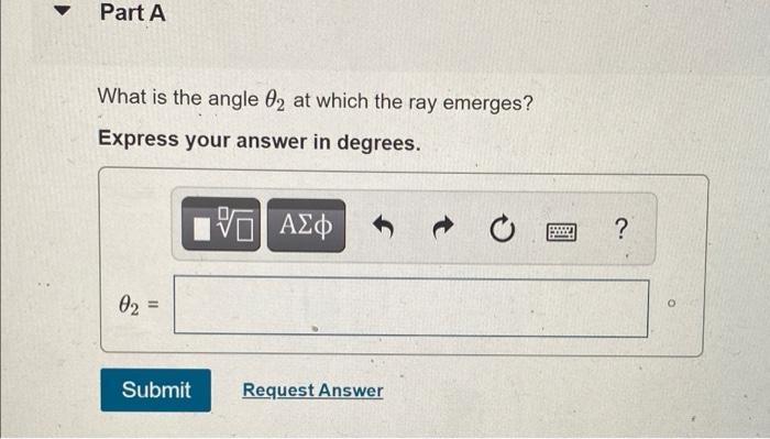 Solved A light ray travels inside a block of sodium fluoride | Chegg.com