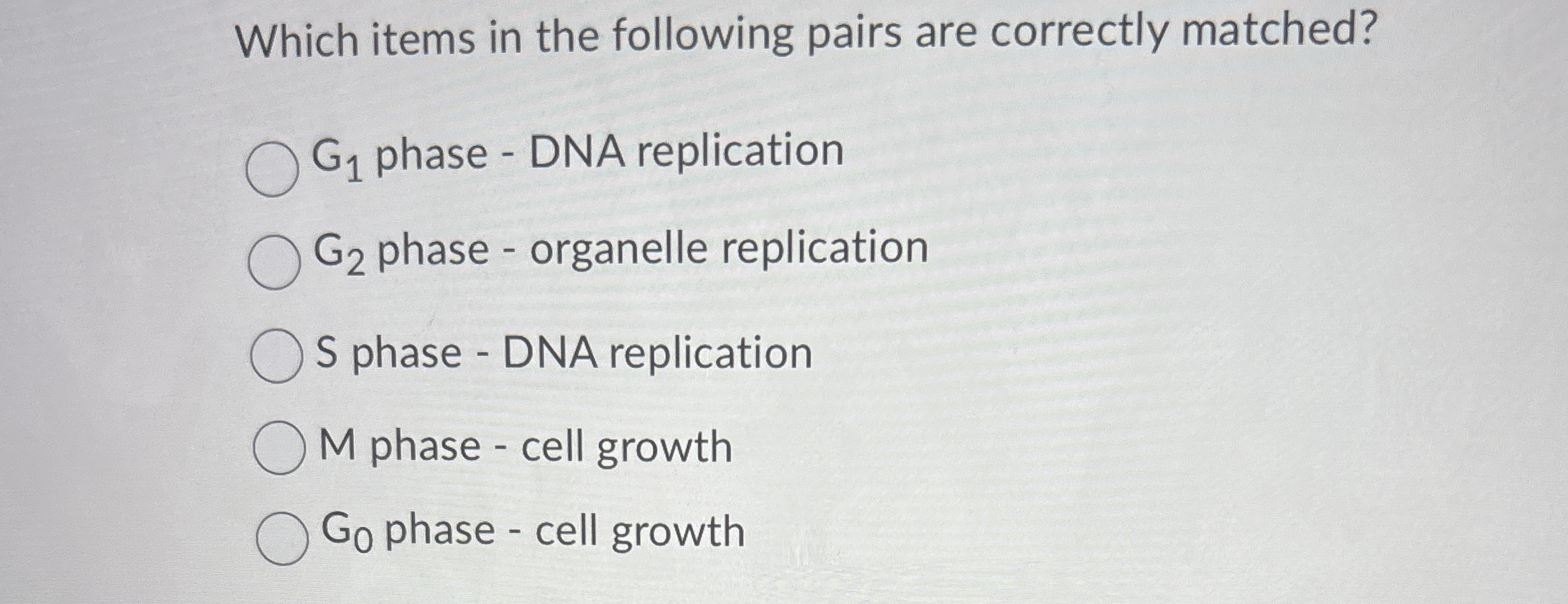 Solved Which items in the following pairs are correctly | Chegg.com
