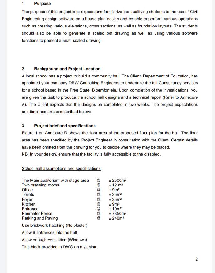 1 Purpose The purpose of this project is to expose | Chegg.com