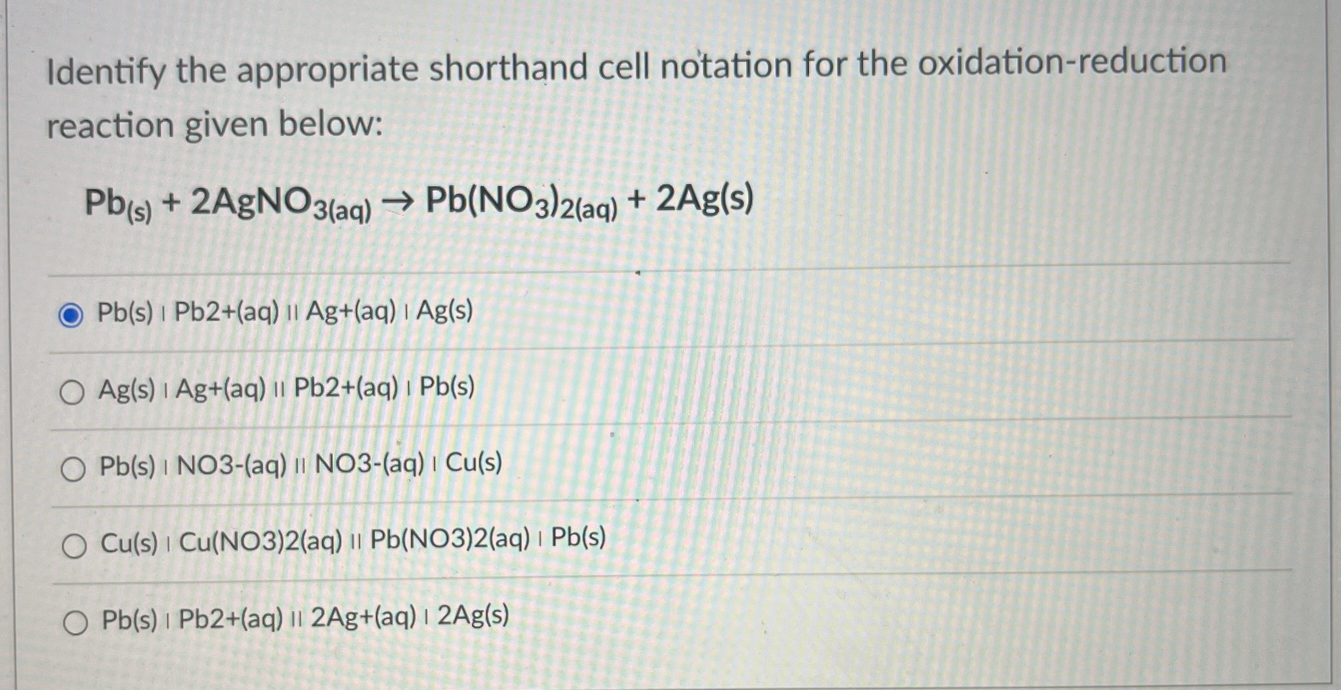 Solved Identify the appropriate shorthand cell notation for | Chegg.com