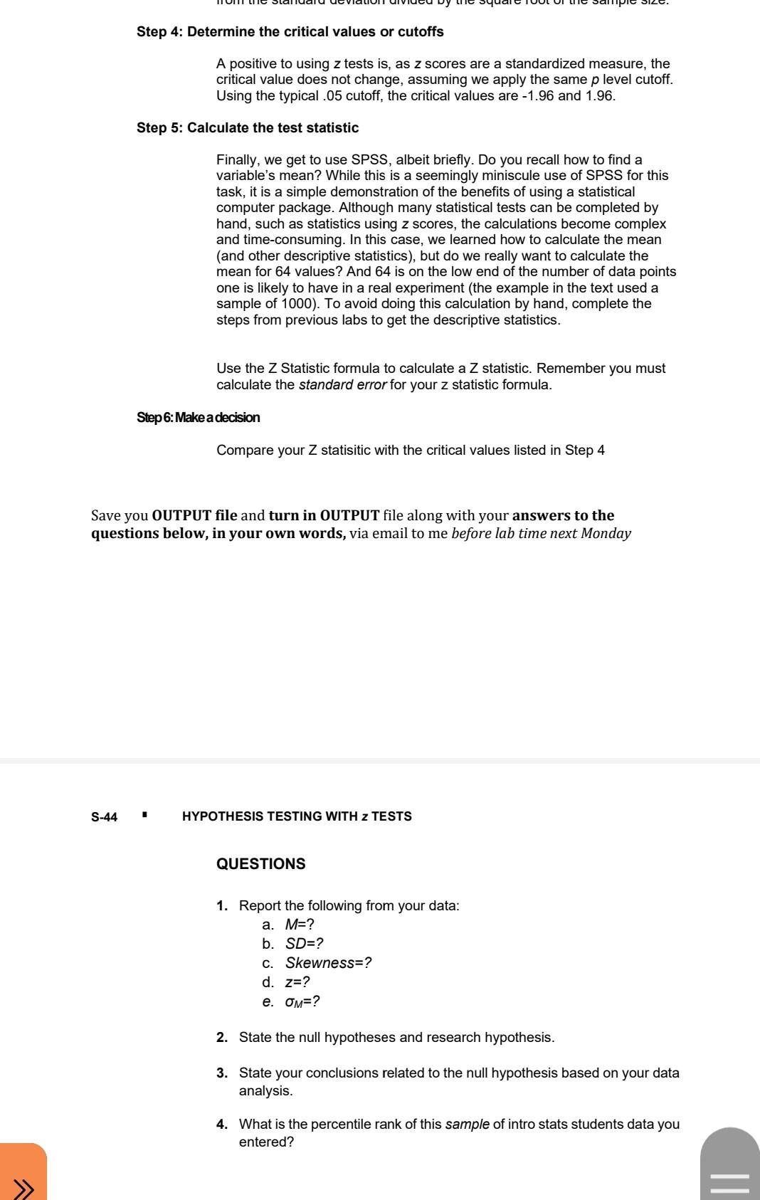 Hypothesis Testing With Z Tests The General Purpose