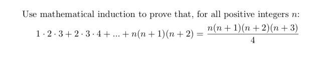 Solved Use mathematical induction to prove that, for all | Chegg.com