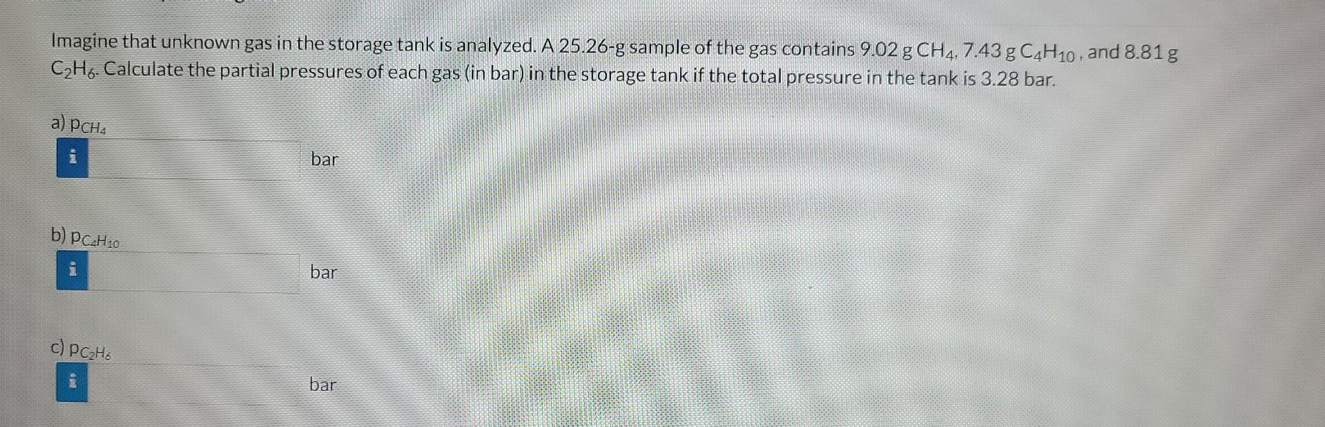 Solved Imagine that unknown gas in the storage tank is | Chegg.com